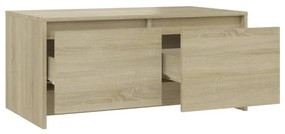 Konferenční stolek dub sonoma 90 x 50 x 41,5 cm dřevotříska - Default Title