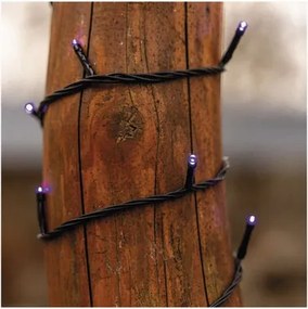 Propojovací vánoční řetěz bez zdroje EMOS Connecting D1AF01 ZY1930 100LED 10m fialová