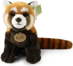 RAPPA Plyšová panda červená 28 cm / ECO-FRIENDLY / od 0 měsíců