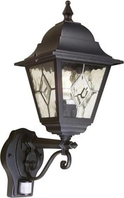 | Elstead NR1-PIR-BLACK - Venkovní nástěnné svítidlo NORFOLK 1xE27/100W/230V IP43 | NR1-PIR-BLACK