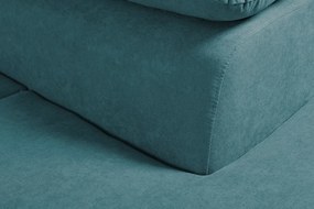 Rohová sedací souprava Viera, petrolejová látka, pravý roh