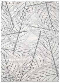 Světle krémový moderní koberec s motivem listů Šířka: 200 cm | Délka: 300 cm