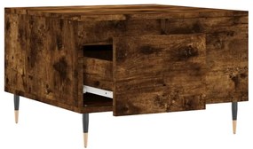 Konferenční stolek kouřový dub 55x55x36,5 cm kompozitní dřevo - Default Title