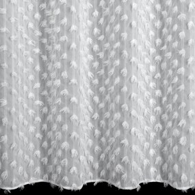 ZÁVĚS NA KROUŽCÍCH AURELIA 135X250 CM BÍLÁ