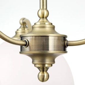 Orion LU 1838/3 - Lustr na řetězu OLD LAMP 3xE27/40W/230V bílá/mosaz