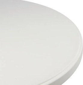 Skládací bistro stůl Ø 80 cm, výška 110 cm, bílý