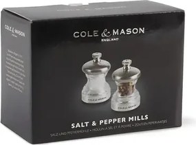 ColeMason Button / Dárková sada mlýnků na sůl a pepř / výška 6,5 cm /