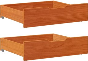 Dětská postel se zásuvkami 70 x 140 cm masivní borové dřevo 3302046