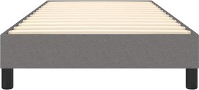 Rám postele s boxspringem tmavě šedá 90 x 190 cm textil 3120477