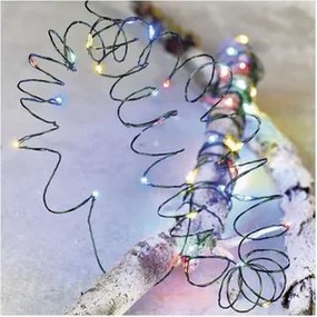 Vánoční osvětlení EMOS D3AM03 ZY1920T 150LED nano řetěz zelený 15m multicolor s časovačem