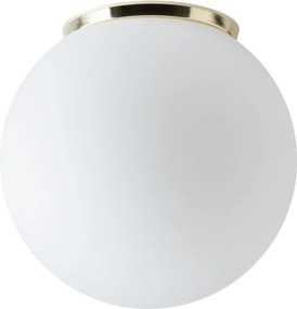 OS STY44988 STYX 2 stropní/nástěnné skleněné svítidlo mosaz / bílá IP65 25W E27 - OSMONT