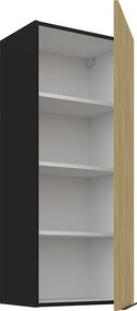 CREMONA cc | horní skříňka 45 G-108 1F policová | 45 cm | EXTRA VYSOKÁ | černá/cremona