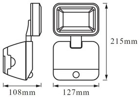 Ledvance - LED Venkovní nástěnné svítidlo se senzorem BATTERY LED/4W/4xD IP54