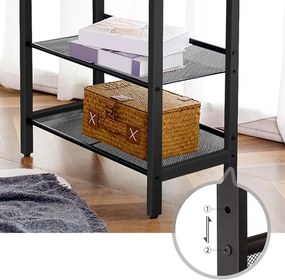 Odkládací stolek Vasagle Fioras 60 cm černý/hnědý
