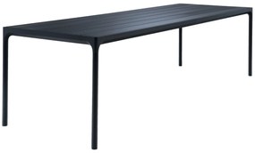 Černý kovový zahradní jídelní stůl HOUE Four 270 x 90 cm