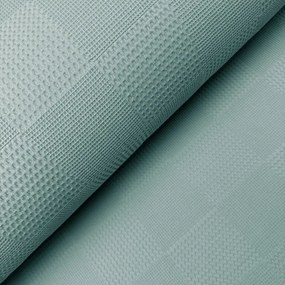 Ervi 100% Bavlněný multifunkční deka-přehoz na postel Waffle - akvamarín