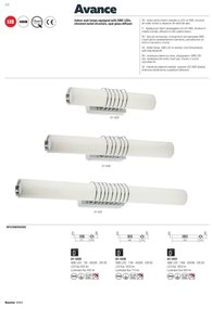 Redo 01-1431 - LED Nástěnné svítidlo AVANCE LED/14W/230V 63 cm bílá