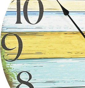 Nástěnné hodiny vícebarvené 60 cm MDF 325185
