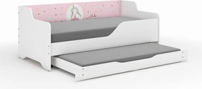 Wooden Toys Dětská postel LILU 160x80 PRINCEZNA s funkcí na spaní (1)