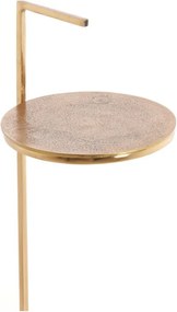 Kulatý odkládací stolek s mramorovou deskou ø 26 cm Leda – Light &amp; Living