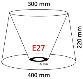 Eglo 49584 - Stínidlo VINTAGE E27 pr. 40 cm