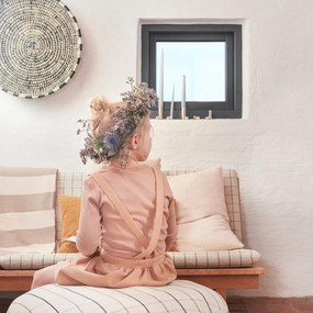 Krémový sedací vak Grid – OYOY Living Design