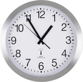 XXXLutz NÁSTĚNNÉ HODINY barvy stříbra, bílá 30 cm Ambia Home - Nástěnné hodiny - 0090070047