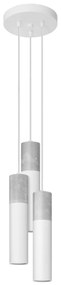 Sollux Lighting Závěsná lampa - Bergio 3P - bílá - II. Jakost
