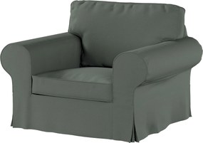 Potah na křeslo IKEA Ektorp barva zelená látka pletený vzor