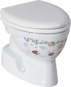 Sapho Sapho, KID WC mísa, spodní odpad, dekor, CK300-11CB00E-FF00