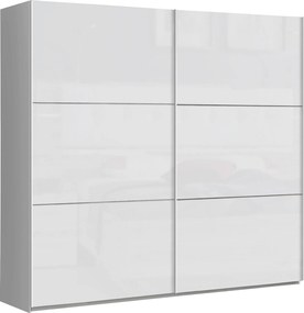 XXXLutz SKŘÍŇ S POSUVNÝMI DVEŘMI, bílá, vysoce lesklá bílá, 220/209,7/61,2 cm home24 - Šatní skříně - 000687018603
