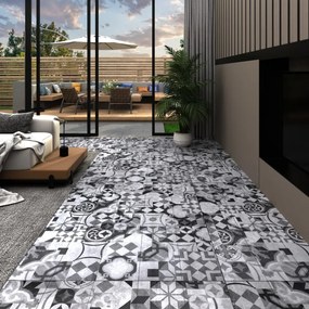 Samolepicí podlahová krytina PVC 5,21 m² 2 mm šedý vzor,  330188