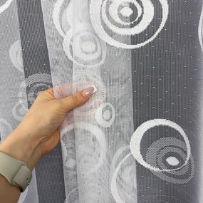 Hotová žakarová oblouková záclona bílá 160x300 cm Ervi 7044 new