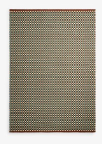 Zelenomodrý ručně tkaný koberec s příměsí vlny 120x170 cm Ember – MADE