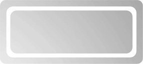 Koupelnové zrcadlo s LED osvětlením 90x40 cm 151788