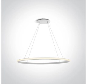 ONE Light 63046/W závěsné LED svítidlo ovál, bílé, 25W, 3000K, 100cm, IP20