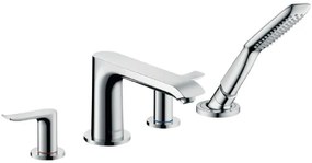 Hansgrohe Metris New - Čtyřotvorová vanová baterie na okraj vany, chrom 31442000