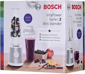 BOSCH VitaPower MMB2111T stříbrná / Stolní mixér / 450W / 0.6 l