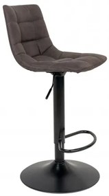 Barová židle MIDDELFART tmavě šedá, černá podnož House Nordic 1001302