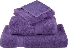 Premium ručníky SOLUND 4 ks fialové 80 x 200 cm 600 g/m² 137363