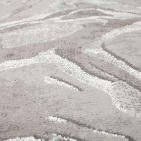 Flair Rugs, Běhoun Eris Marbled Silver, 80x300, šedá, chodba / předsíň