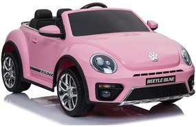 HračkyZaDobréKačky Elektrické autíčko VW Beetle Dune Růžové