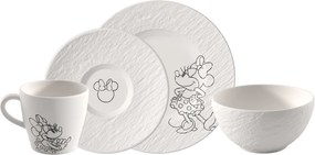 Villeroy&Boch Villeroy & Boch Manufacture Rock blanc - Mickey Mouse snídaňový set, 4 kusy