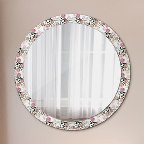 Kulaté dekorativní zrcadlo Pivové pupeny fi 90 cm