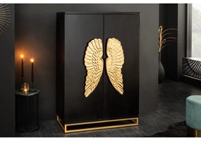 Massive home | Barová masivní komoda Black Angel 140cm