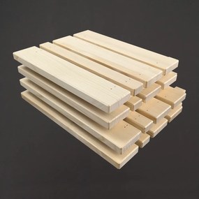 AMADEA Dřevěný designový obal s květináčem, 33,6x33,6x28cm