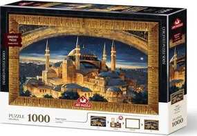 ART PUZZLE 5667 Puzzle s rámem a lepidlem 3v1 Hagia Sophia / 1000 dílk