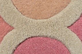 Flair Rugs koberce Ručně všívaný kusový koberec Illusion Rosella Pink/Blue kruh ROZMĚR: 160x160 (průměr) kruh