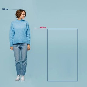 KELA Koupelnová předložka Ombre 120x70 cm polyester ledově modrá KL-23571