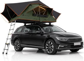 Juskys Autostan Lago pro 2–3 osoby Barva: černá / olivově zelená, Velikost: 140 × 240 cm